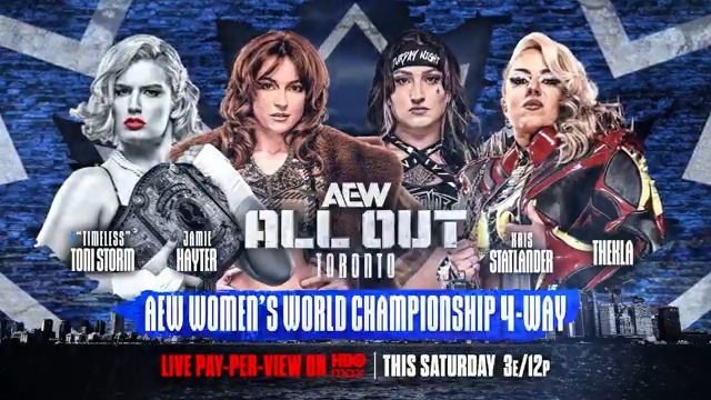 TONI STORM CHALLENGES JAMIE HAYTER, KRIS STATLANDER AND THEKLA FOR AEW ...